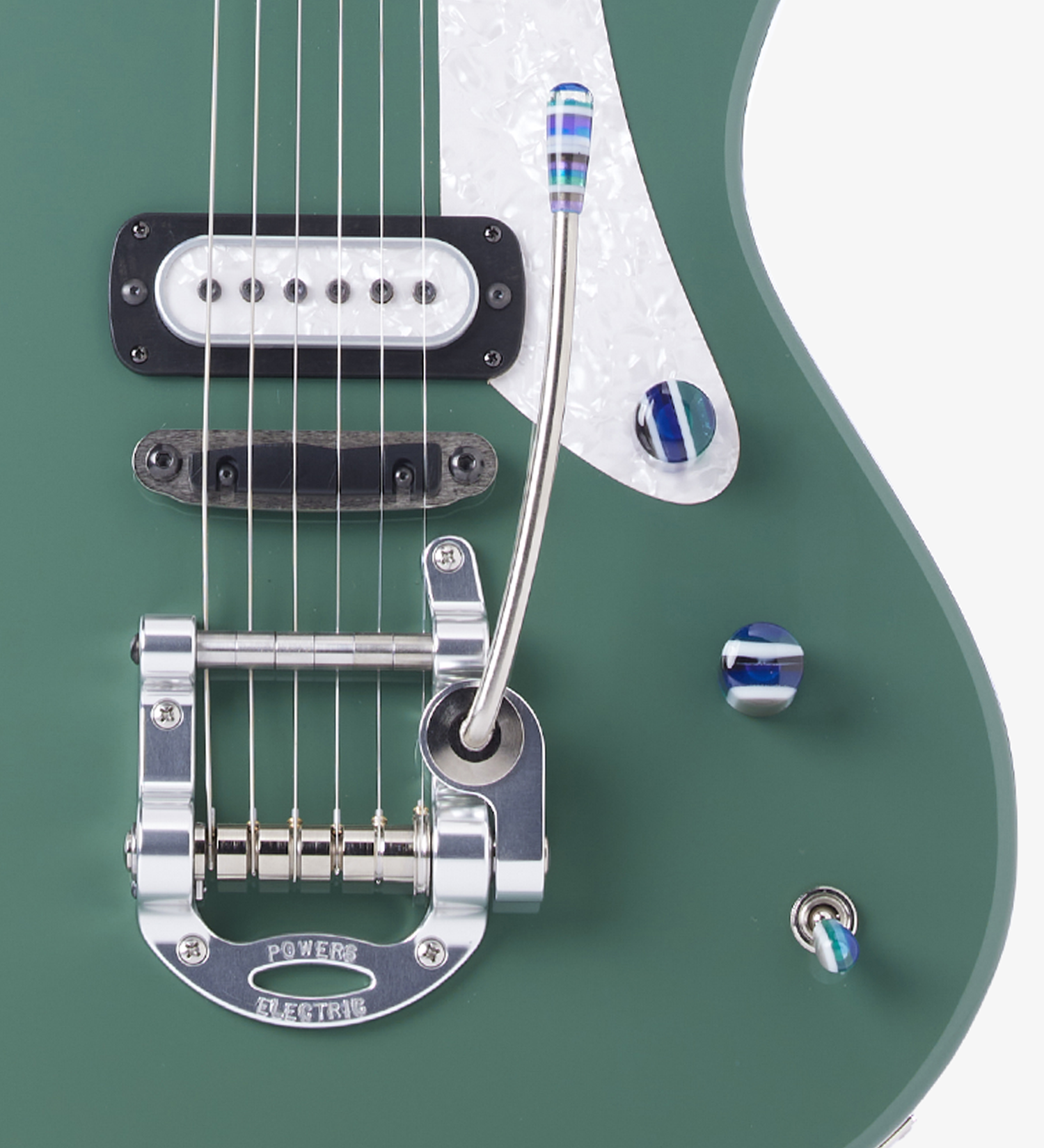 The A-Type Electric Guitar Green - Powers Electric